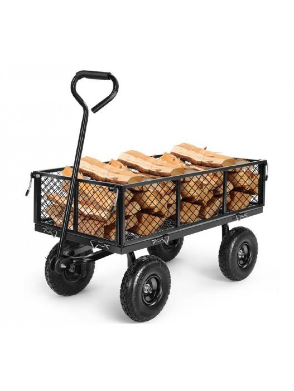 SEJOV Utility Garden Cart Wagon for Lawn, Yard Heavy-Duty ...